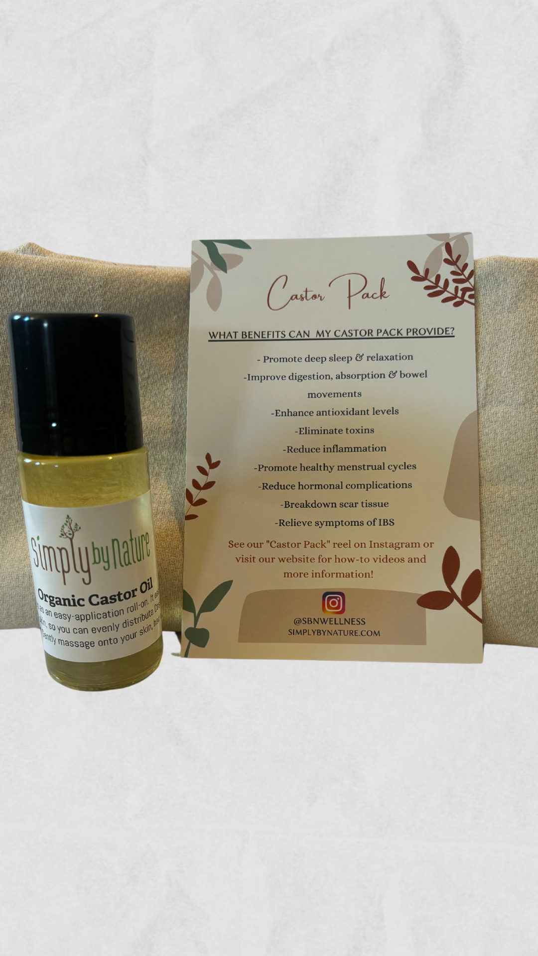 Organic Castor Oil Easy Roll-On Application – Simply by Nature